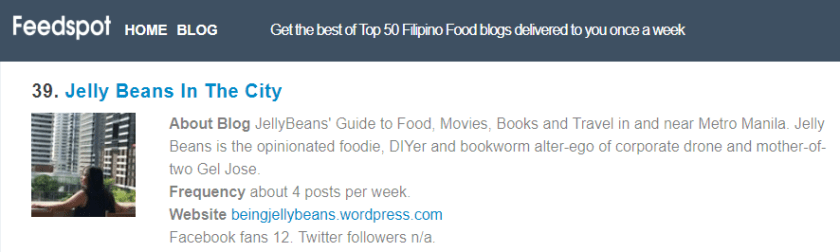 Jellybeans in the City included in Feedspot.com’s List of Top 50 ...